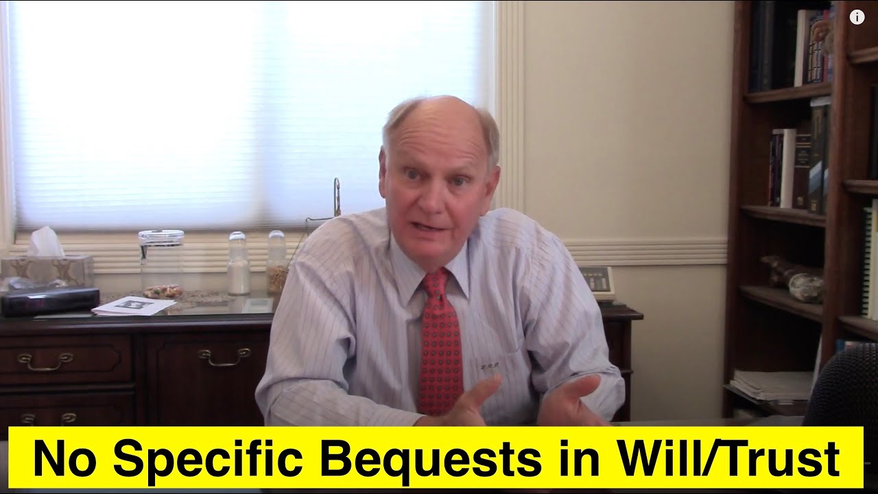 Don't Make Specific Bequests