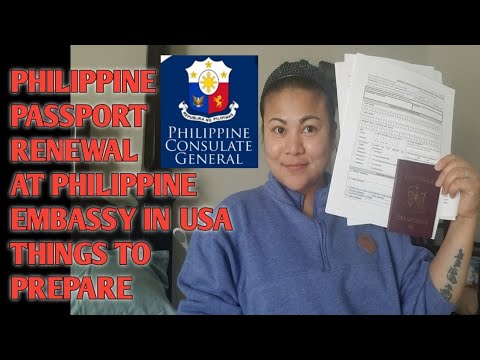 Things to prepare for renewing passport in Philippine Consulate in USA