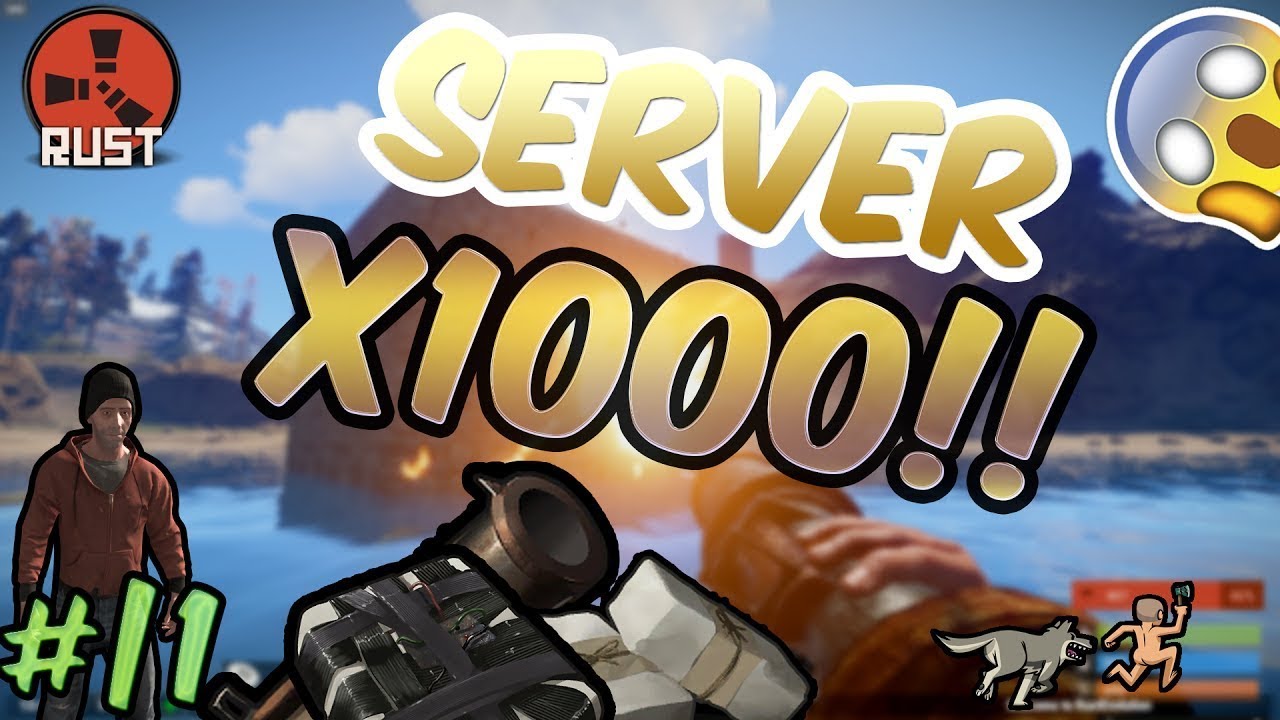 RUST server X1000 preparando todo