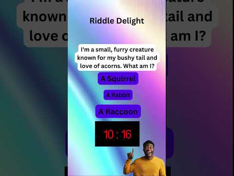 Furry with a bushy tail #riddles