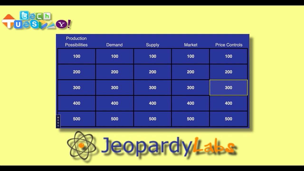 Tech Tuesday Teaching Tip: Jeopardy Labs!