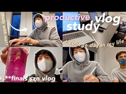 UNIVERSITY FINALS WEEK VLOG | productive study vlog & university day in my life @ UBC ☆ chadd hennig