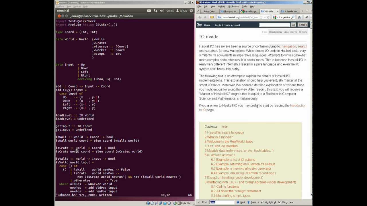 1 - Sokoban - Haskell Live Coding