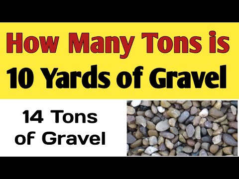 How many tons is 10 yards of Gravel | Yards to Tons of gravel | Tons to yard of gravel
