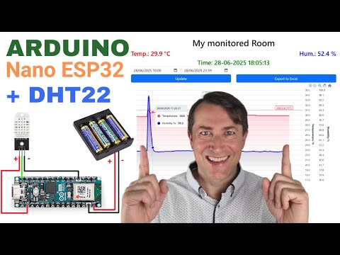 Temperature and Humidity Logger with Arduino Nano ESP32