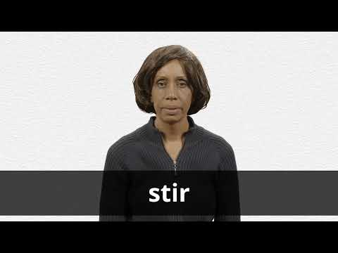 STIR definition and meaning | Collins English Dictionary