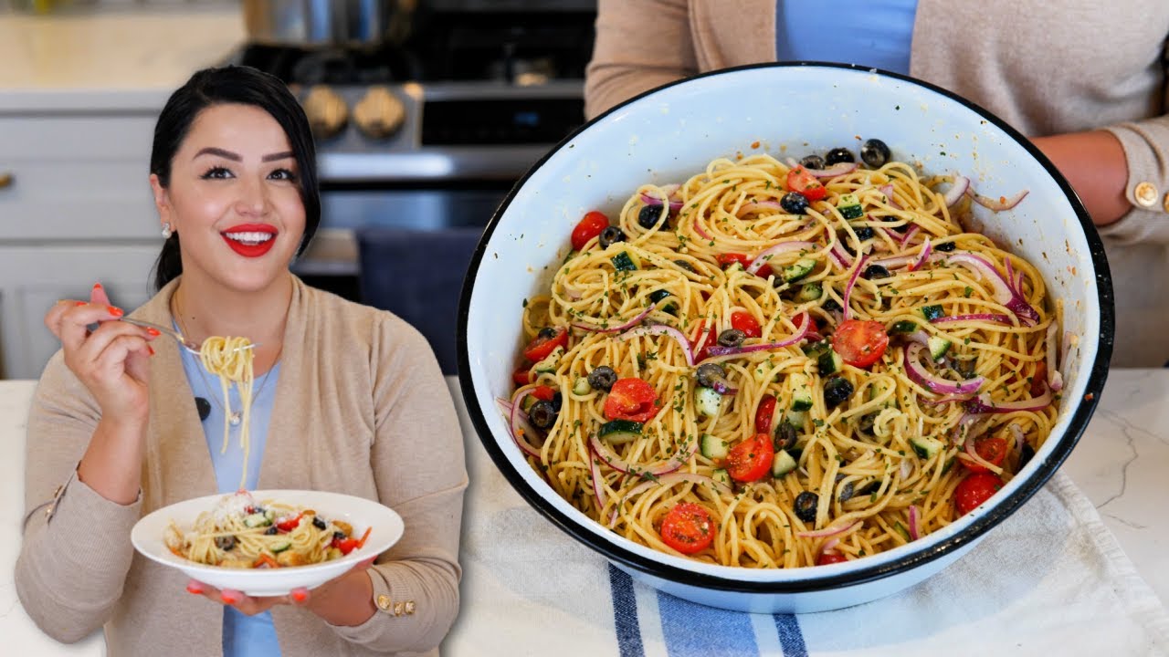 Italia Dressing COLD SPAGHETTI SALAD RECIPE ( Few Ingredient Recipe ) | Pasta Salad Recipe