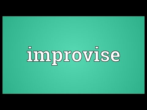Improvise Meaning