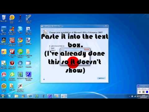How to get the product key for microsoft 2007 (If lost)