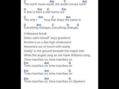 Time marches on by Tracy Lawrence lyrics and chords