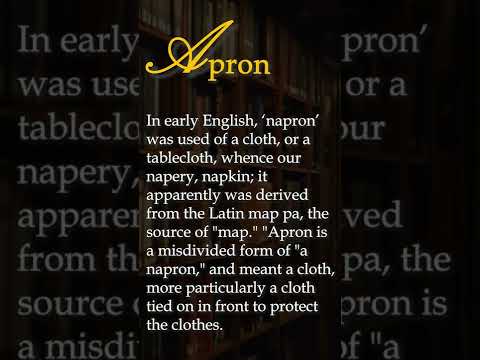 Apron - Masonic Dictionary #shorts
