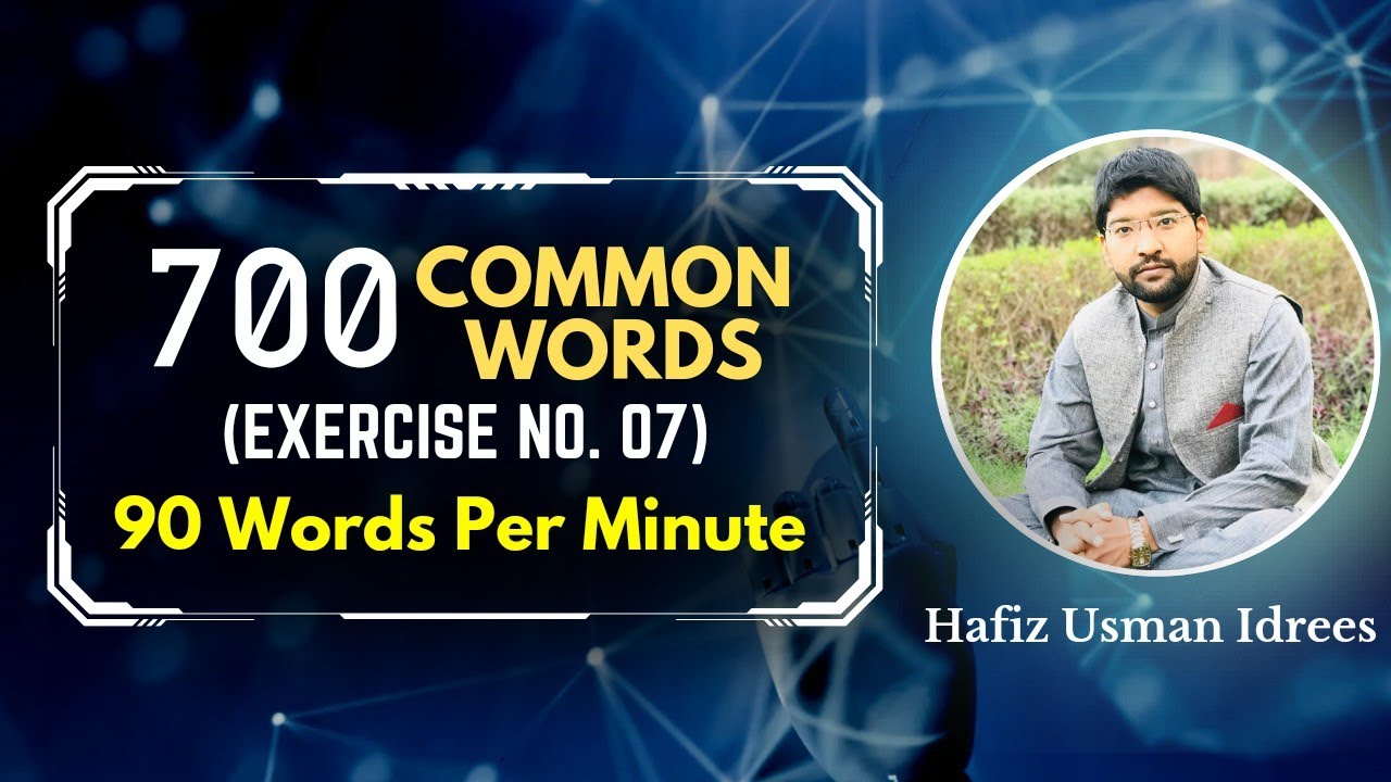 700 Common Words Dictation | Exercise No. 7 | 90 WPM | Shorthand Dictation | Stenographers Academy |
