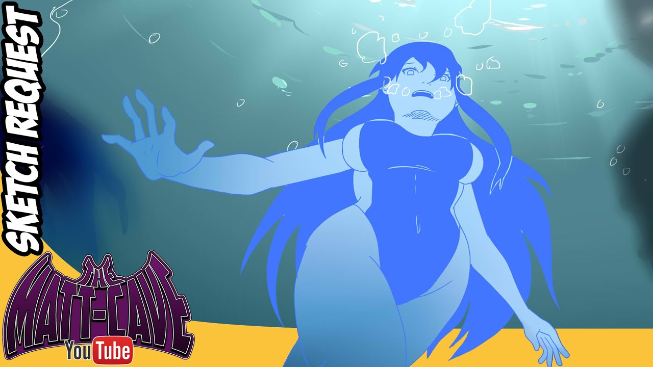 Sketch Request - OC Kimi Shizuko Nightmare beneath the waves