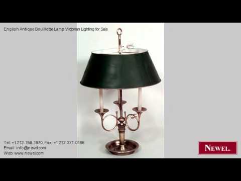 English Antique Bouillotte Lamp Victorian Lighting for