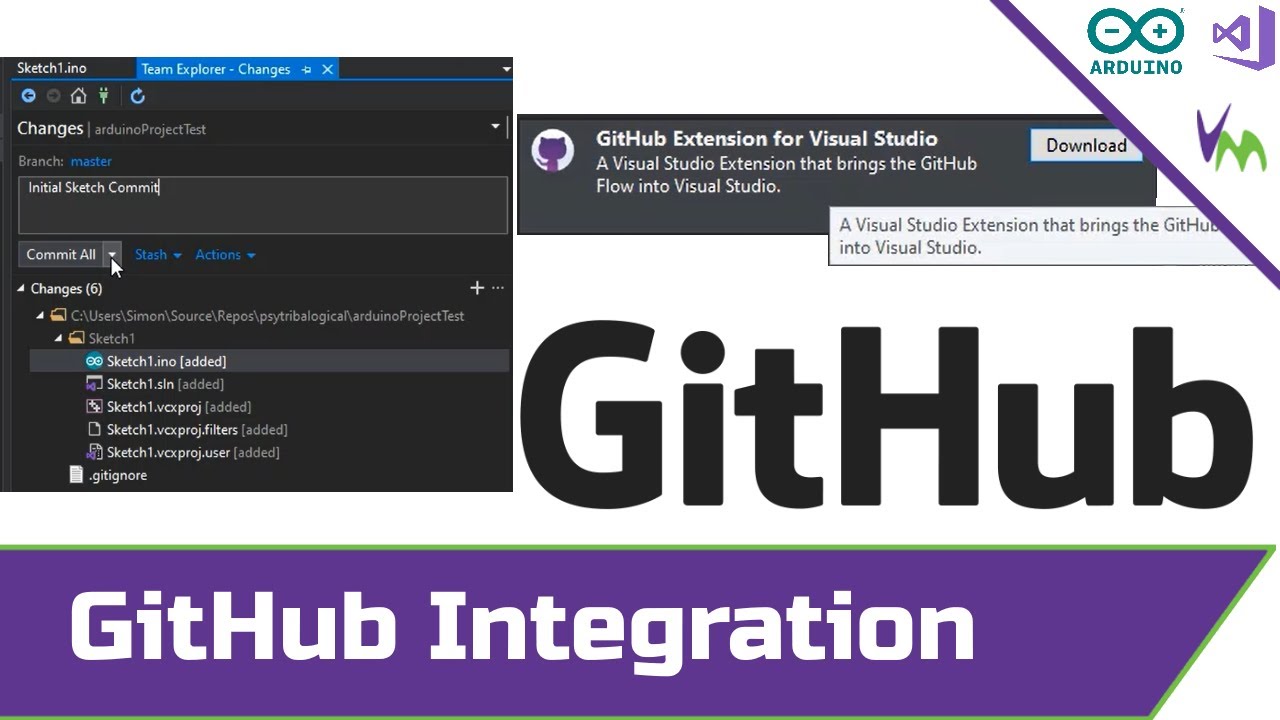 GitHub Integration for Arduino in Visual Studio