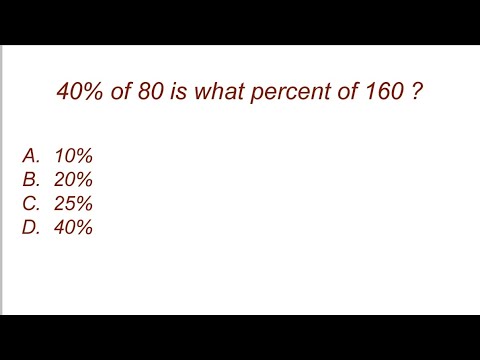 40% of 80 is what percent of 160 percentage math tricks solution classmate solution complete math