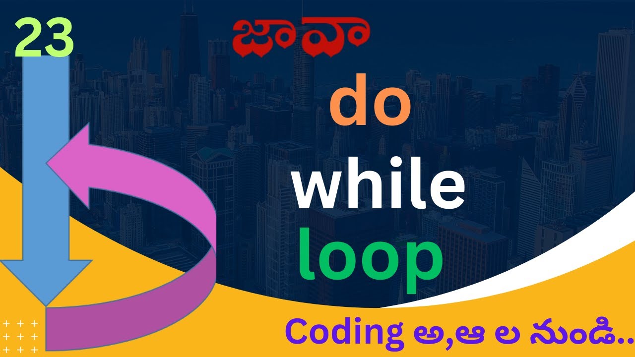 Do While loop in Java Telugu |Loops in Java Telugu