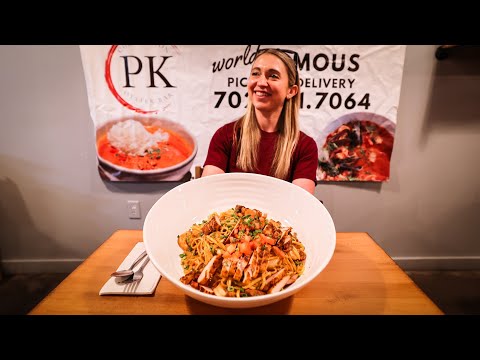 This 8lb Vegas Pasta Challenge Costs $200 If You Fail | PK's Voodoo Pasta Challenge