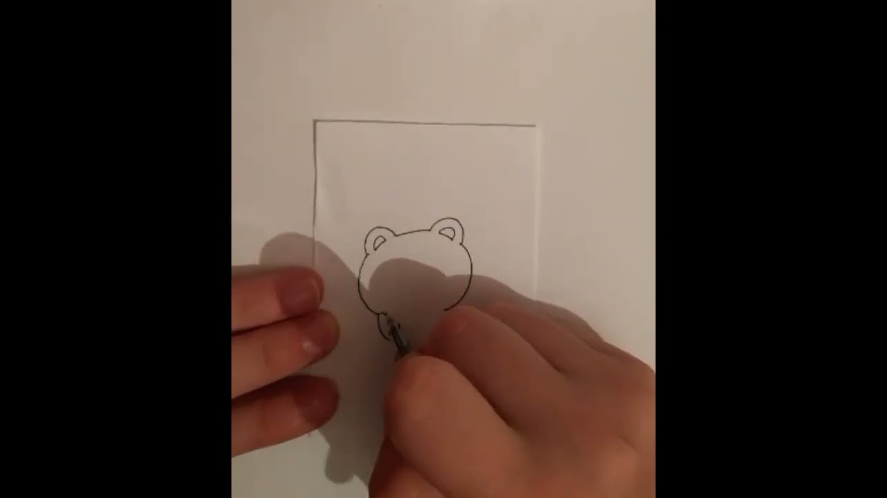 Cute sticker drawing. How to draw cute drawings?. easy drawings #shorts