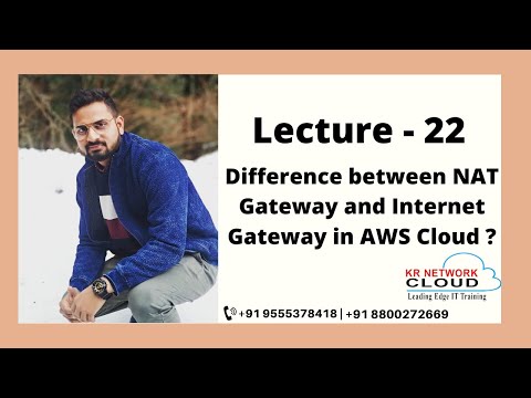 Lecture-22: Difference between NAT gateway and Internet Gateway | AWS Tutorials