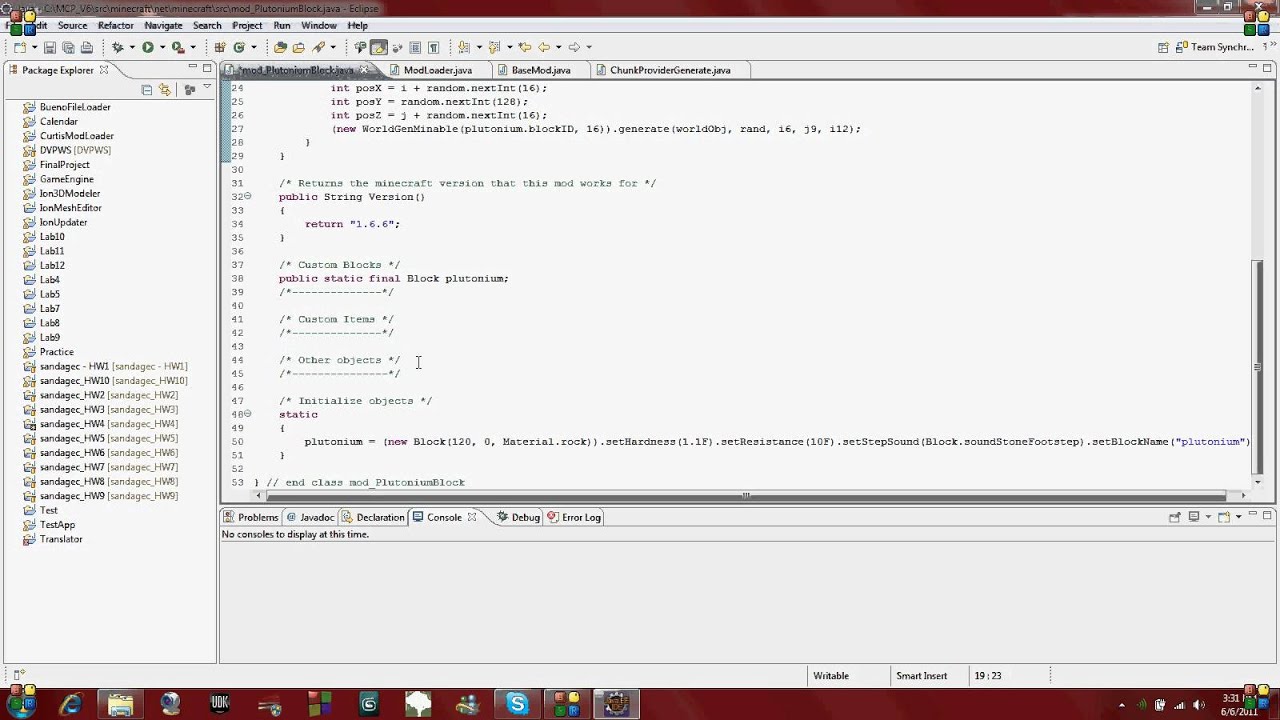 Minecraft Mod Tutorials 2: Generate Custom Blocks with Modloader