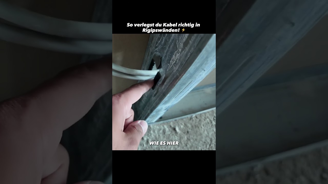 Electrical tips: How to properly install cables in drywall! ⚡️