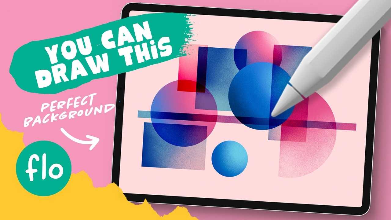 Easy Abstract Art for Beginners in Procreate 🎨