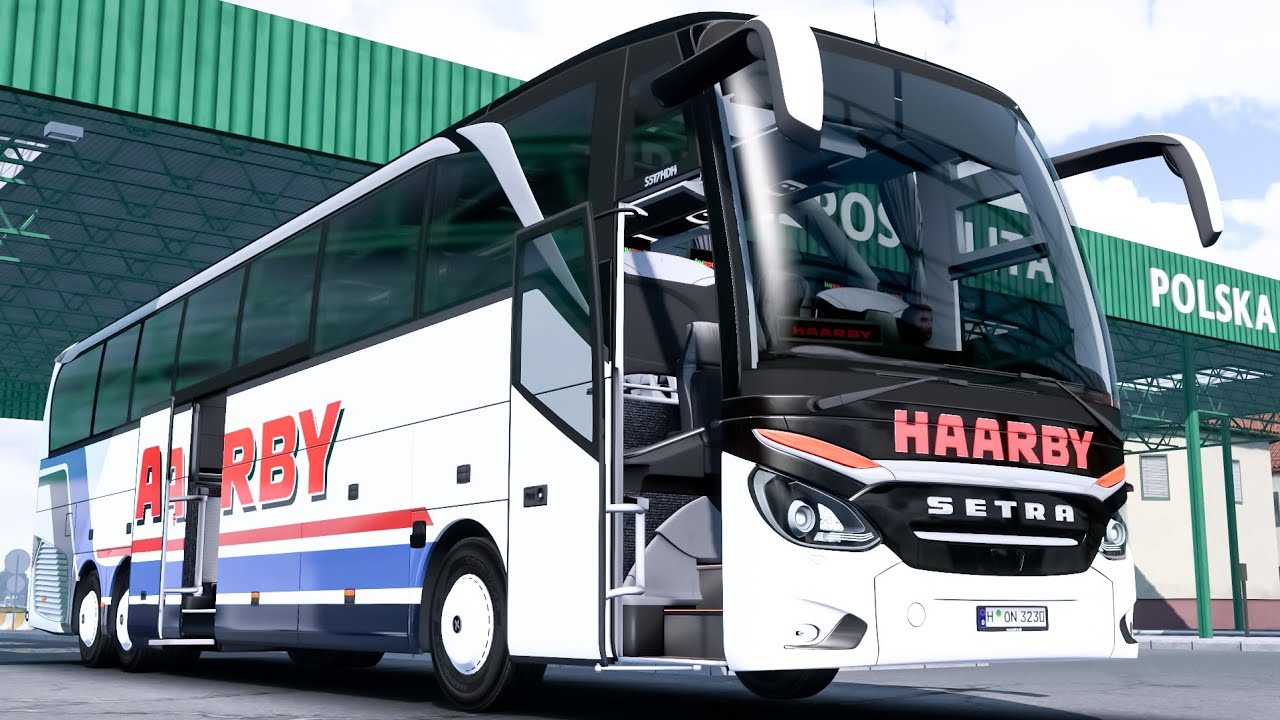 New Setra S 517 Hdh TopClass (Haarby) | Ets 2 Bus Mod 1.45 Gameplay