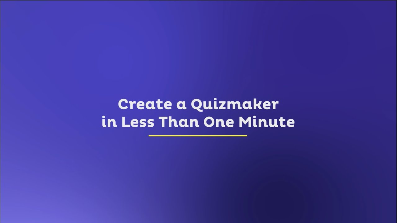 How To Create A Quizz In One Minute