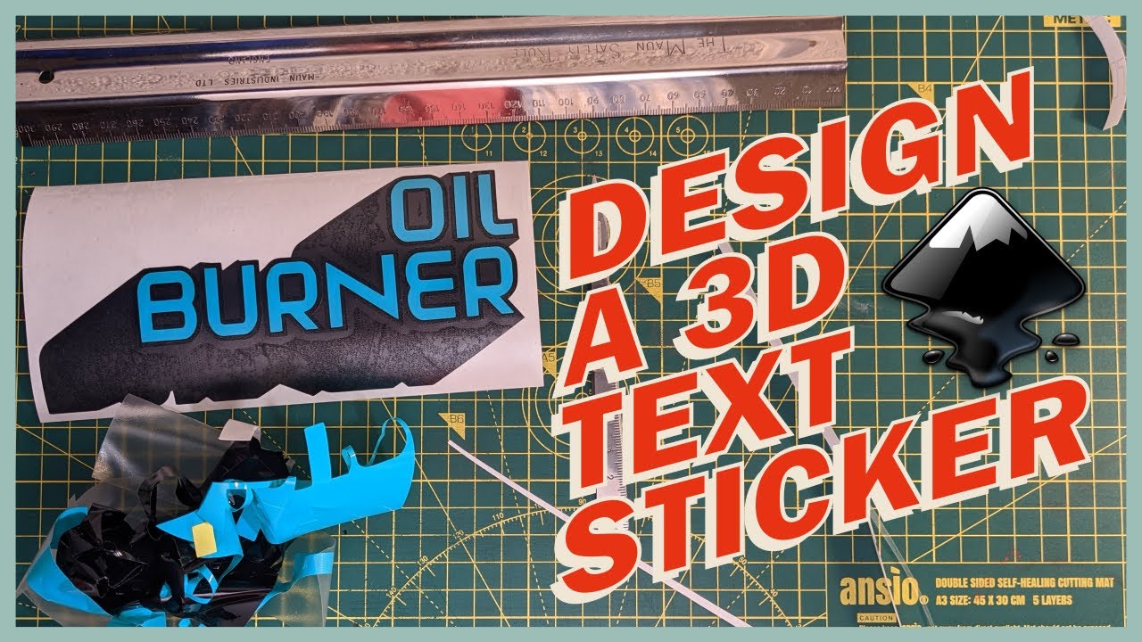 How To Make A 3D Text Sticker With Inkscape