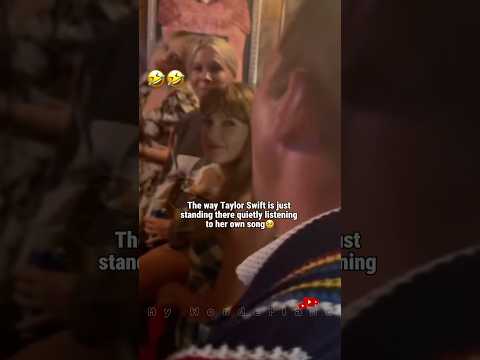Taylor Swift spotted last night listening to her own song🥹 #taylorswift #traviskelce