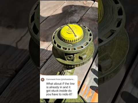 Fix Ryobi Weedeater with Jammed Line