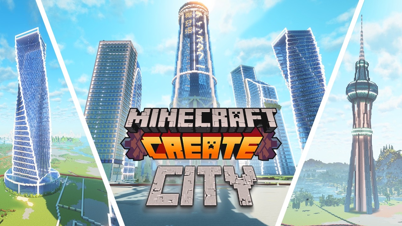 We're Building a CITY in Survival CREATE Minecraft