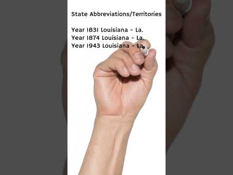 State Abbreviations - Louisana