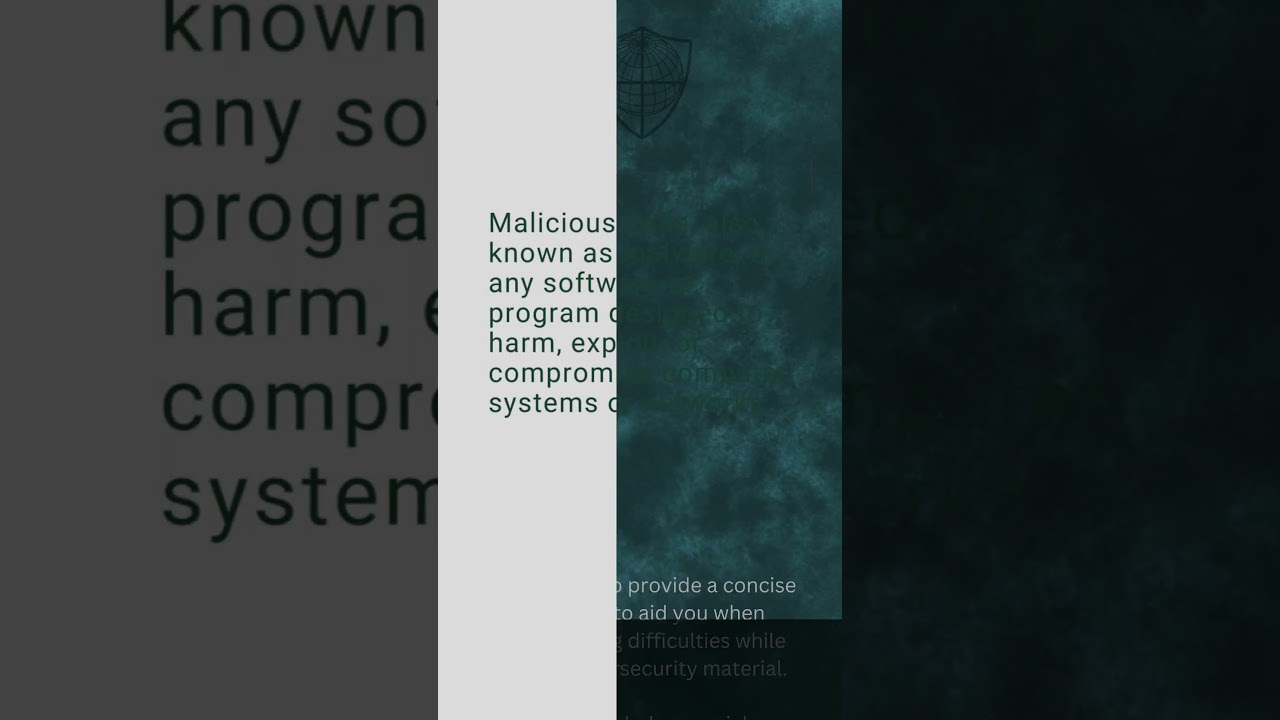 Malicious Code, Cybersecurity Mini Dictionary #shorts