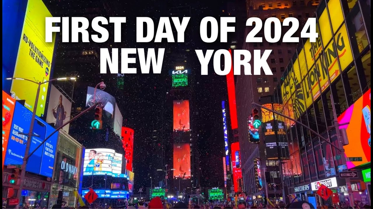 New York City LIVE Manhattan on New Year’s Day 2024 (January 1, 2024)