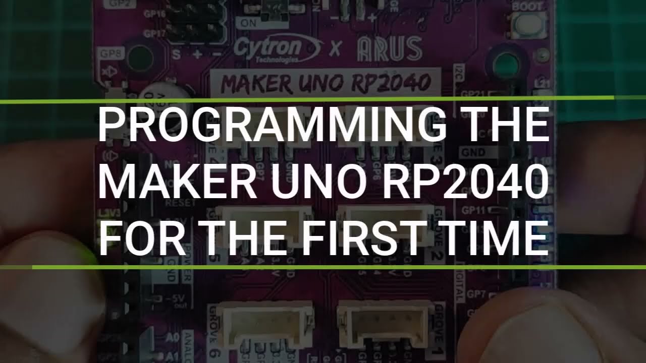 Programming The MAKER UNO RP2040 For The First Time - element14 Community