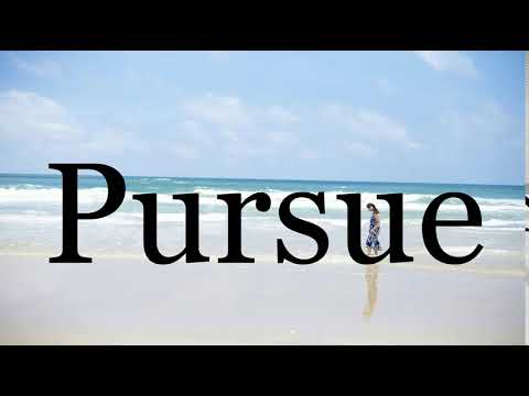 How To Pronounce Pursue🌈🌈🌈🌈🌈🌈Pronunciation Of Pursue
