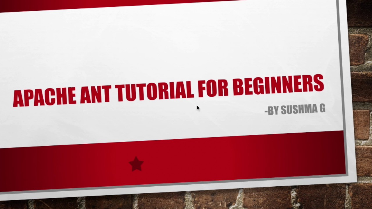 Apache Ant Build Tool Introduction