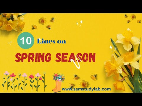 10 lines on Spring season | Essay on Spring season in English