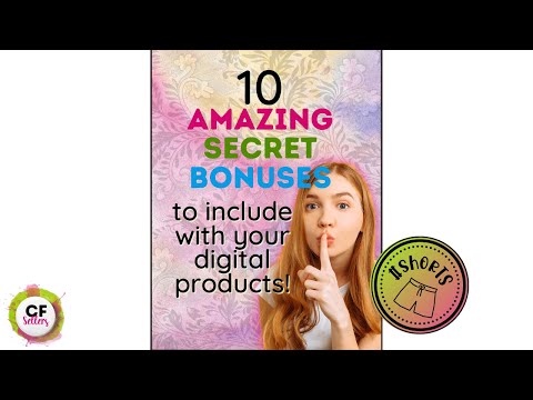 10 Amazing Secret Bonuses to Include with Your Creative Fabrica Products | 🤔 Be Surprised! #shorts