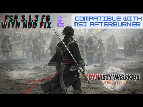 New Optiscaler is Now Compatible With Msi afterburner + Test Dynasty Warriors Origins, FG+Hudfix