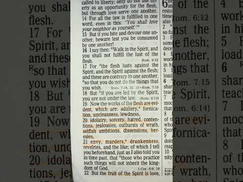Galatians 5:14-21⚠️⛔️🛑✋⏱🤔💡📖(Those who practice such things WILL NOT inherit the kingdom of God!