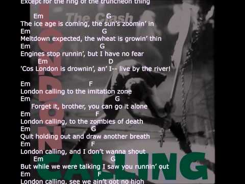 'London Calling' - with lyrics & chords - strum your ukulele along with The Clash