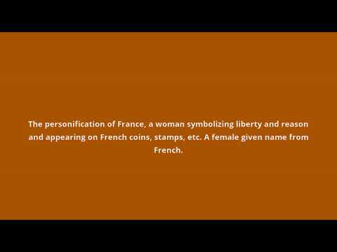 what is the meaning of Marianne