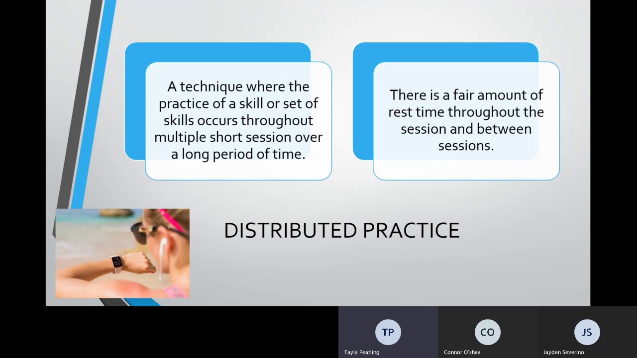 Practice: Massed v Distributed