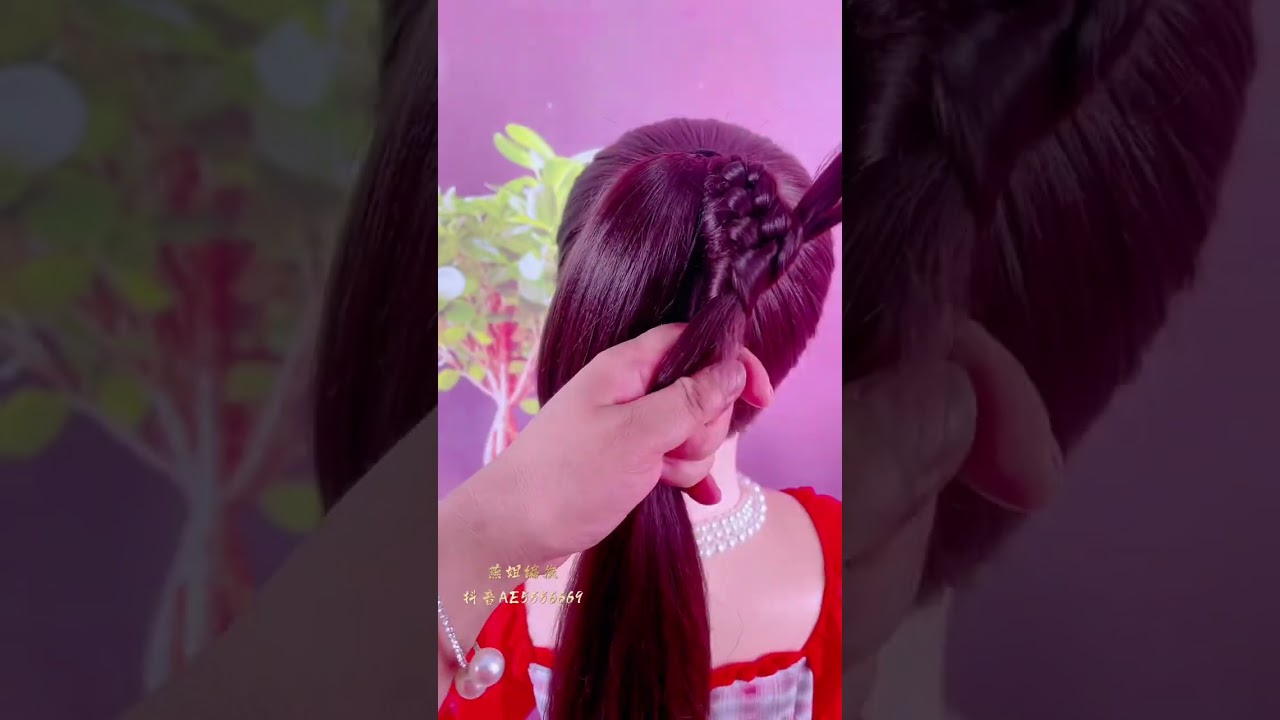 Chinese Style Chinese Knot Braid Hair Tutorial Haowu Festival Summer Cool Hairstyle Brai