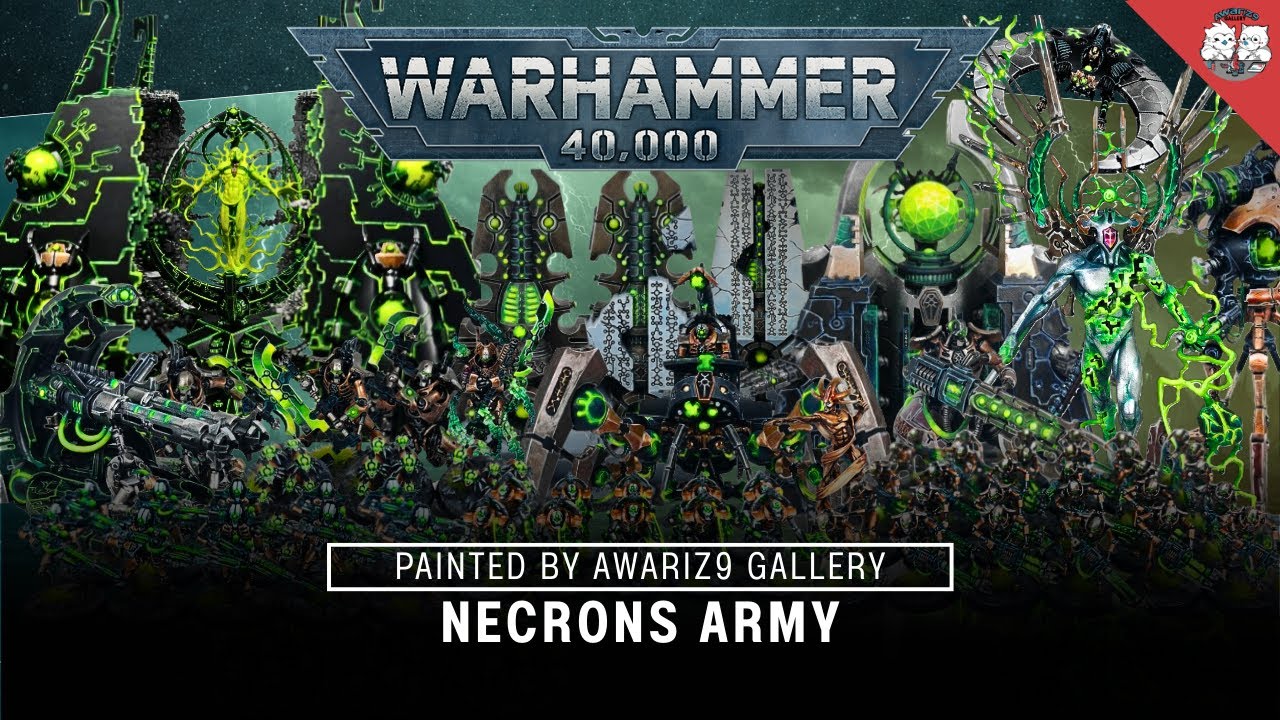 Warhammer 40K : Necron Army Showcase [Fully Painted] #warhammer40k #necrons