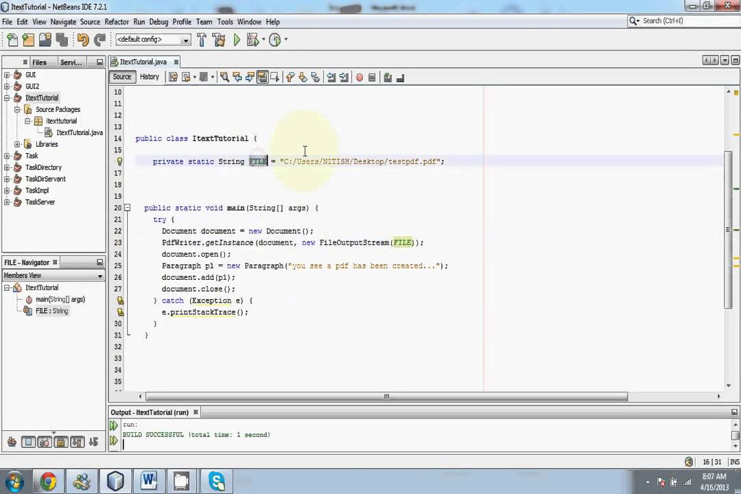 JAVA EASY PDF GENERATOR ITEXT