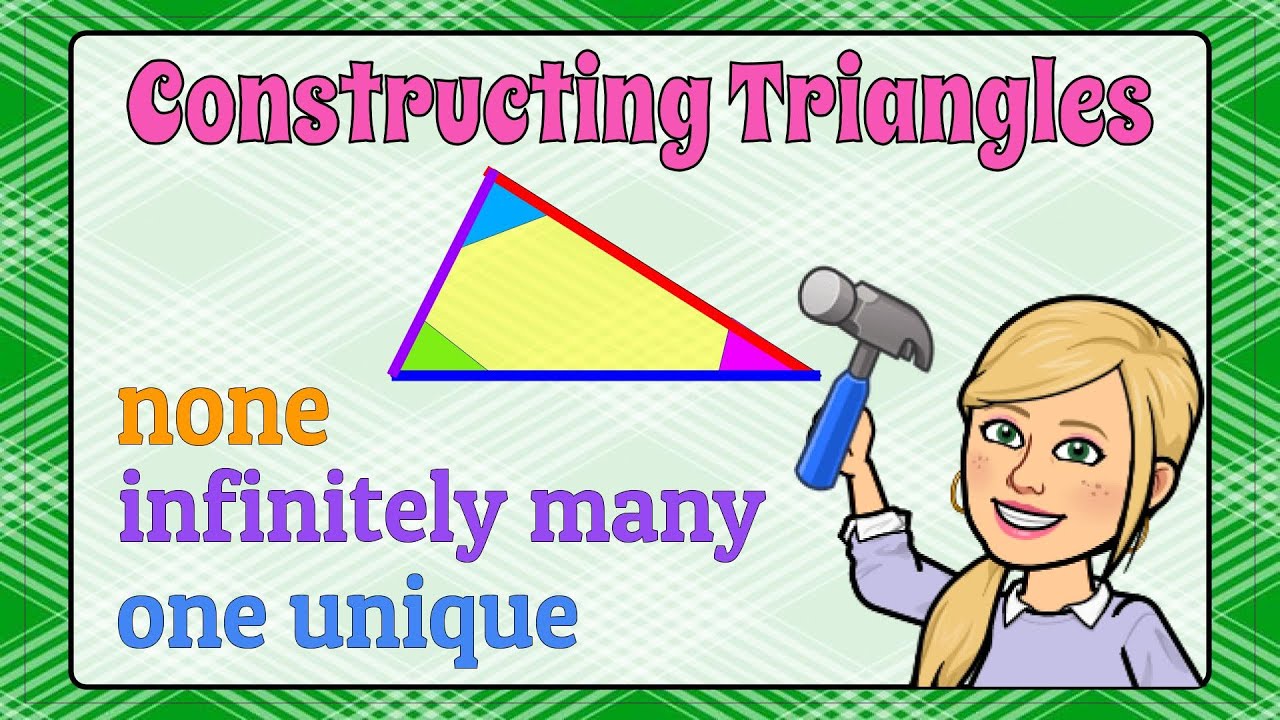 How Many Unique Triangles Can YOU Construct? | 7.G.A.2 | Grade 7 Math 💚